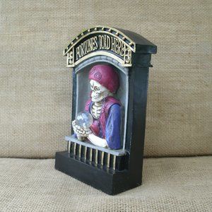 Accents | Skeleton Fortune Teller Booth Figurine Crystal Ball | Poshmark